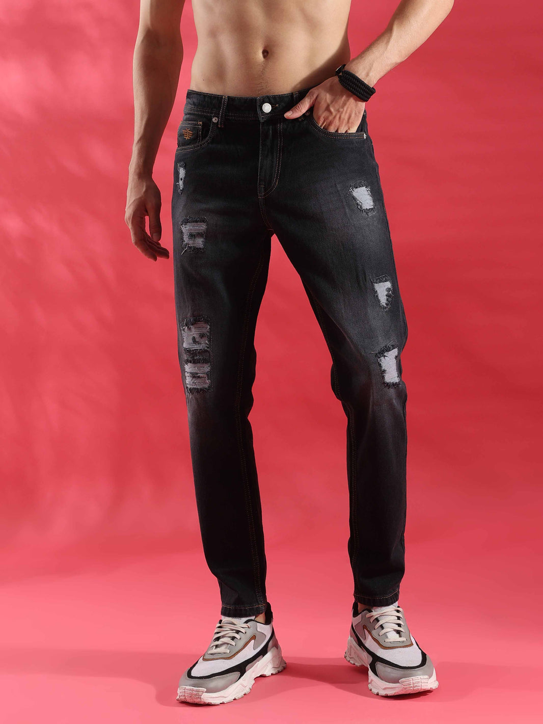 Buy Trendy Black Jeans for Men Online in India