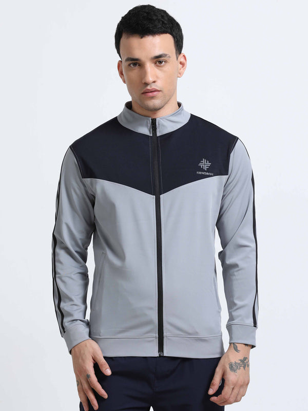 Buy Trendy Light Grey Sports Jacket for Men Online