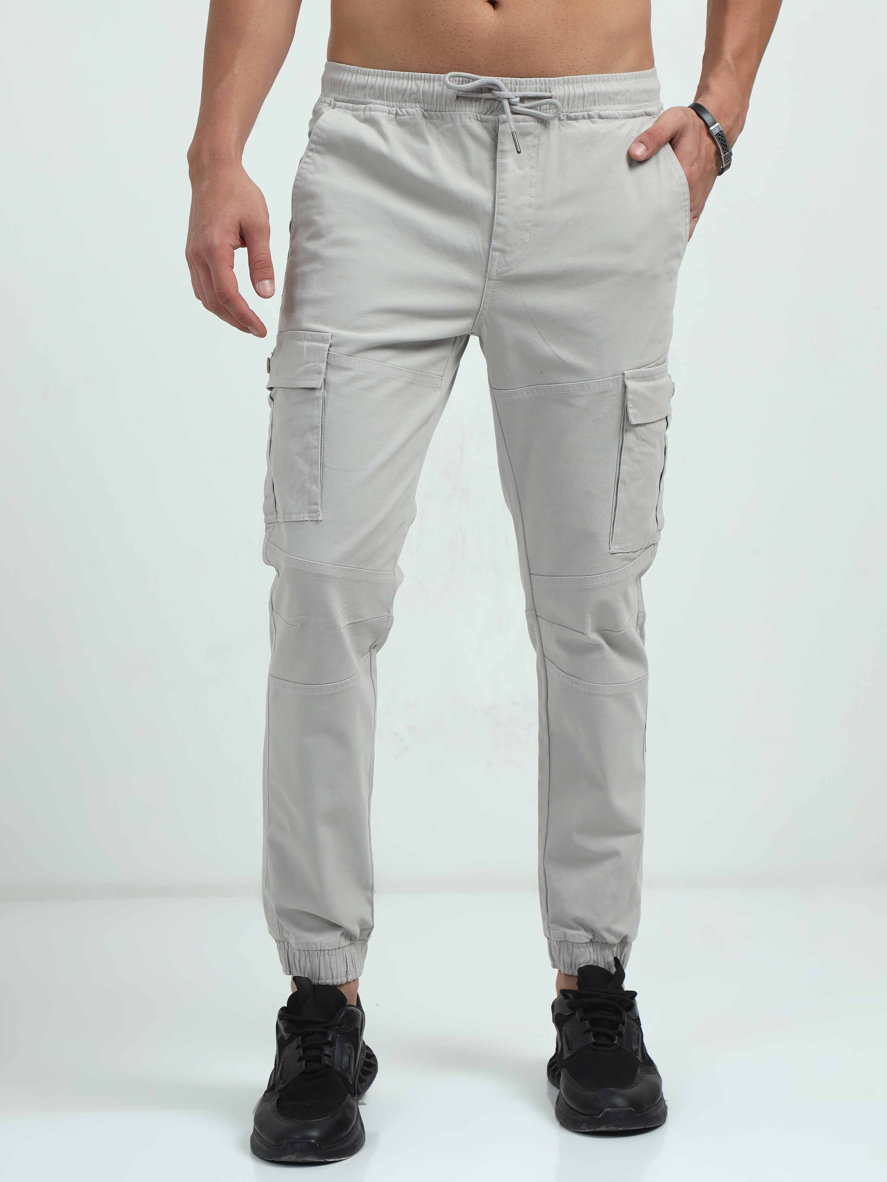 Shop Mens Grey Cargo Trousers Online in India